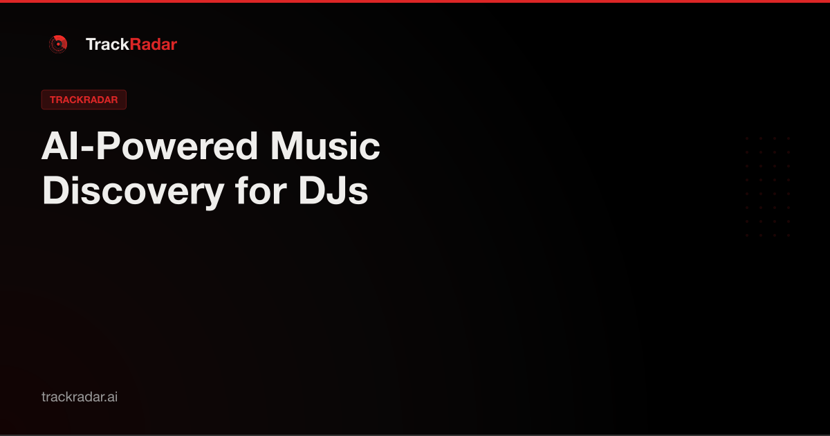 TrackRadar - AI-Powered Music Discovery | Track Identification